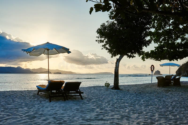 Coron White Sand Beach Palawan Philippines Stock Image - Image of ...