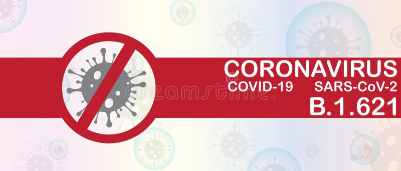 Illustration for New Coronavirus Covid-19 Variant : SARS-CoV-2 B.1 ...