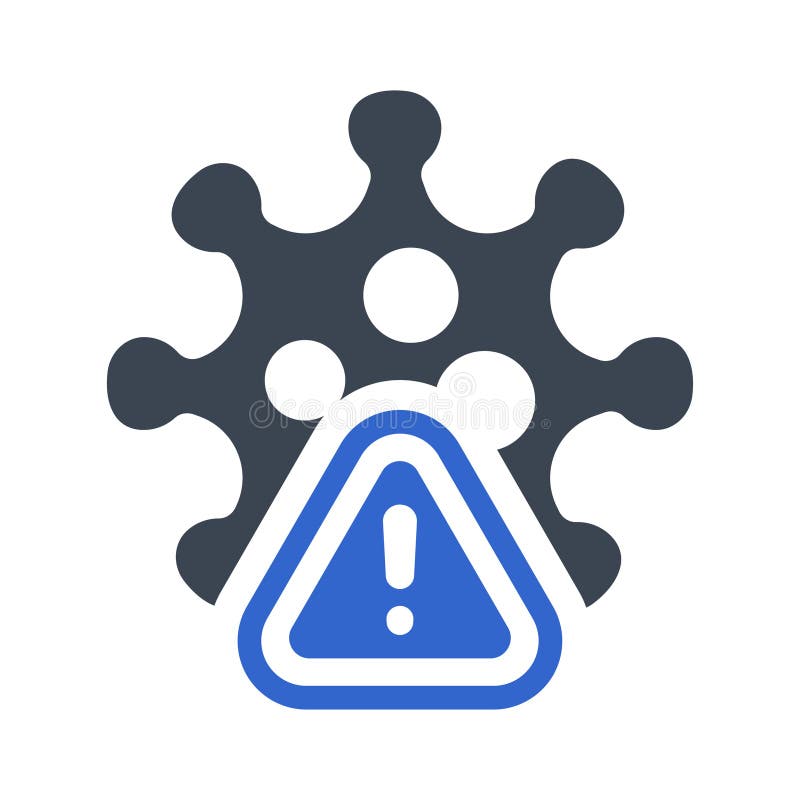 Corona Alert Icon stock vector. Illustration of coronavirus - 300136105