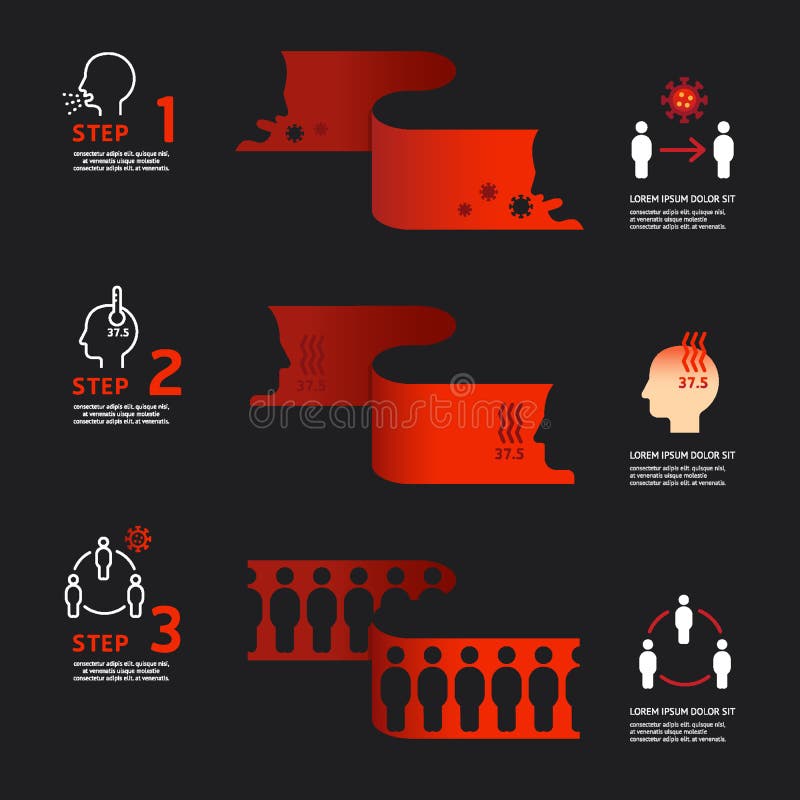 Corona Covid 19 Virus Design Infographic,warning Concept Vector ...