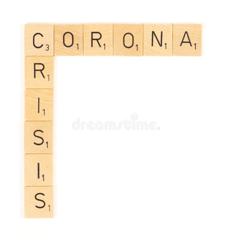 Corona Crisis Letters, Isolated Stock Image - Image of china ...