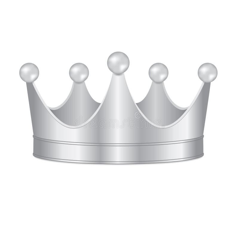 Corona de plata ilustración del vector. Ilustración de elegante - 129757125 Corona de plata ilustración del vector. Ilustración de elegante - 129757125