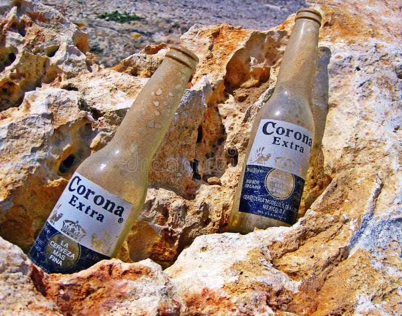 Corona Extra Empty, Dirty Old Beer Bottles Editorial Stock Photo ...