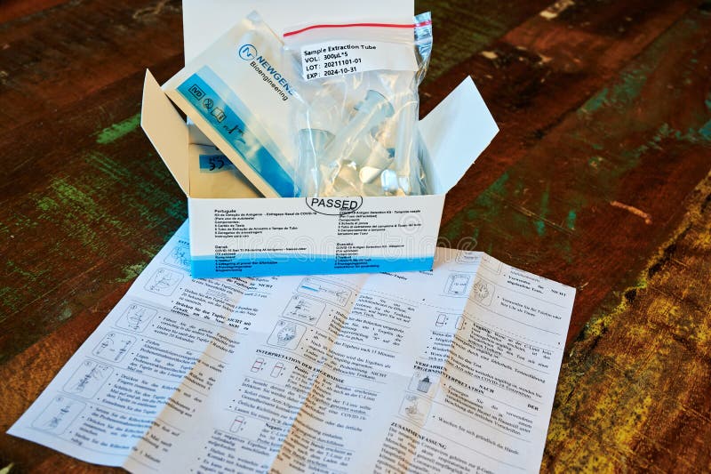 Corona Rapid Test Kit for Quick Testing Editorial Stock Image - Image ...