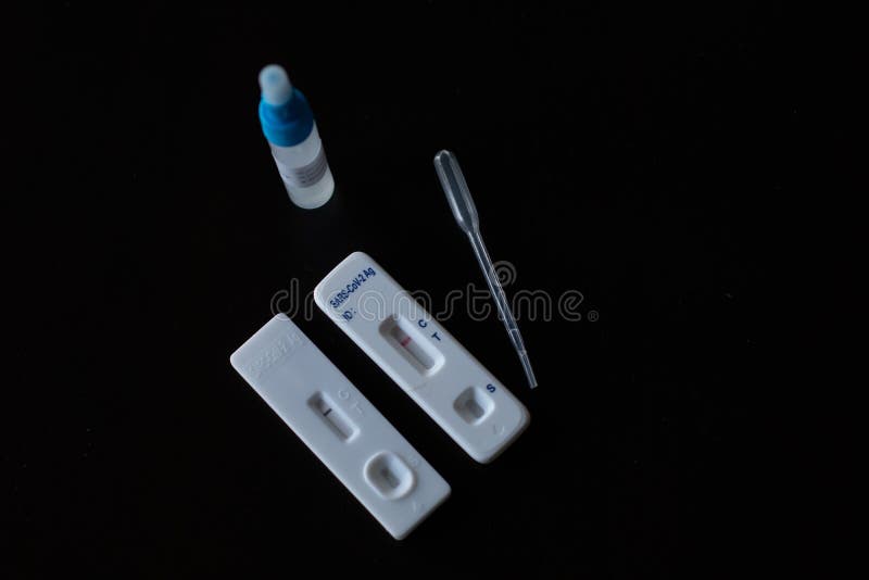 Corona Self-test Placed on a Table Stock Photo - Image of easy, test ...