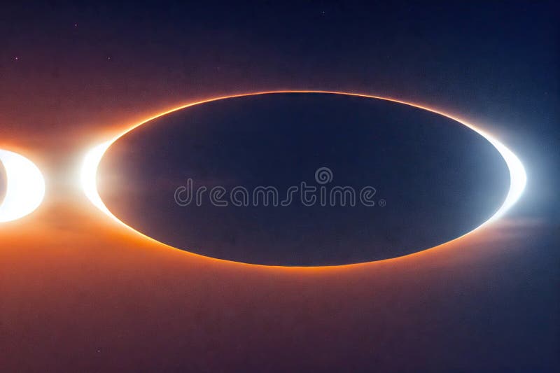 Corona from Sun S Rays Radiating during Total Solar Eclipse Stock ...