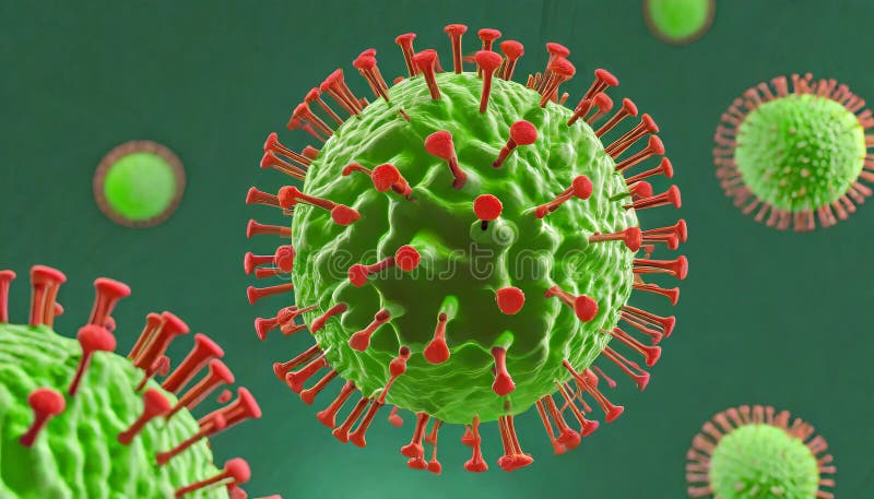 Corona Virus Computer Generated Illustration Stock Illustration ...