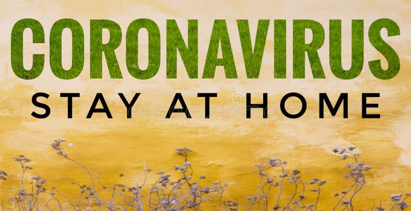 Corona Virus Covid-19 Outbreak Alert Stay at Home Stock Image - Image ...