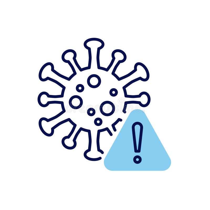Corona Virus Danger Related Vector Icon Stock Vector - Illustration of ...