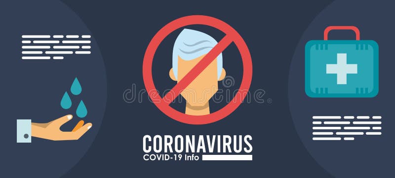 Corona Virus Infographic with Use Face Mask Campaign Stock Vector ...