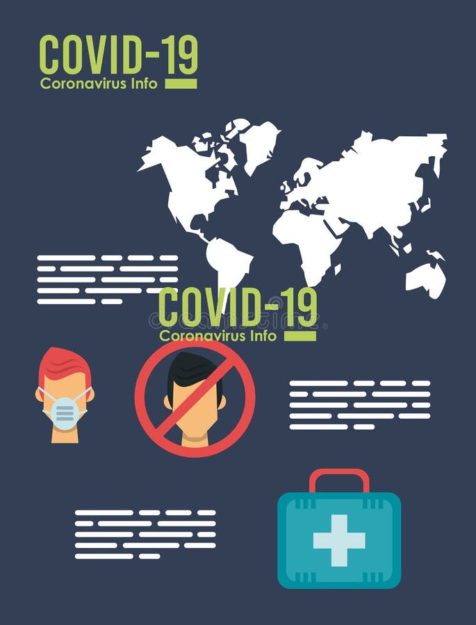 Corona Virus Infographic with Use Face Mask Campaign Stock Vector ...