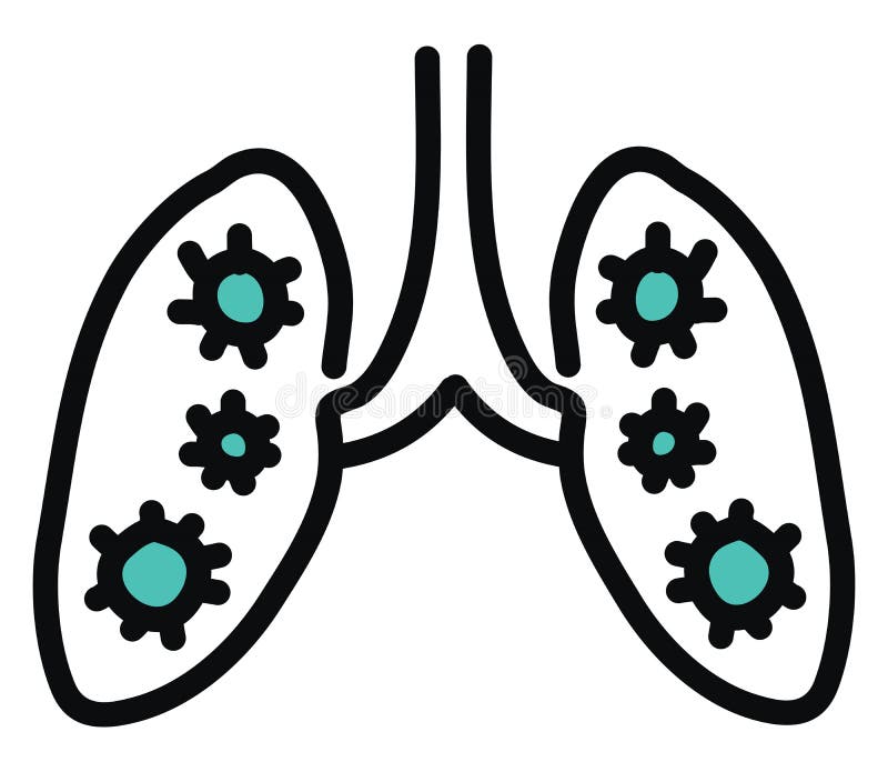 Corona Virus Lung Disease, Icon Stock Vector - Illustration of vaccine ...