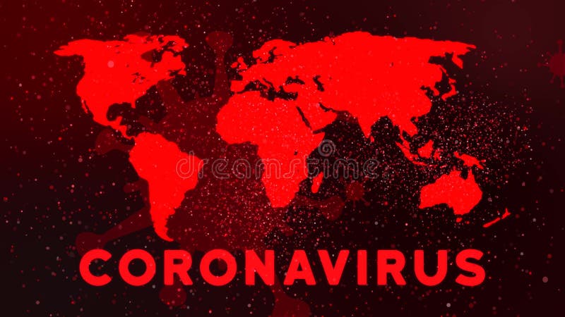 Corona Virus Map Disease Spreading Animation Animation. Stock Video ...