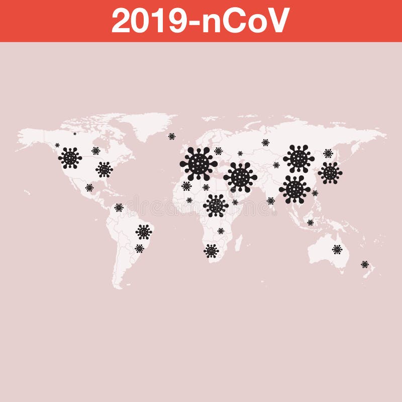 Corona Virus Map Infographic. Illustraion Vector Design Stock Vector ...