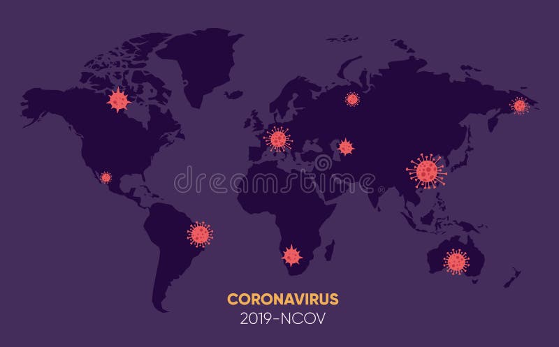Corona Virus Map Infographic. Illustraion Vector Stock Vector ...