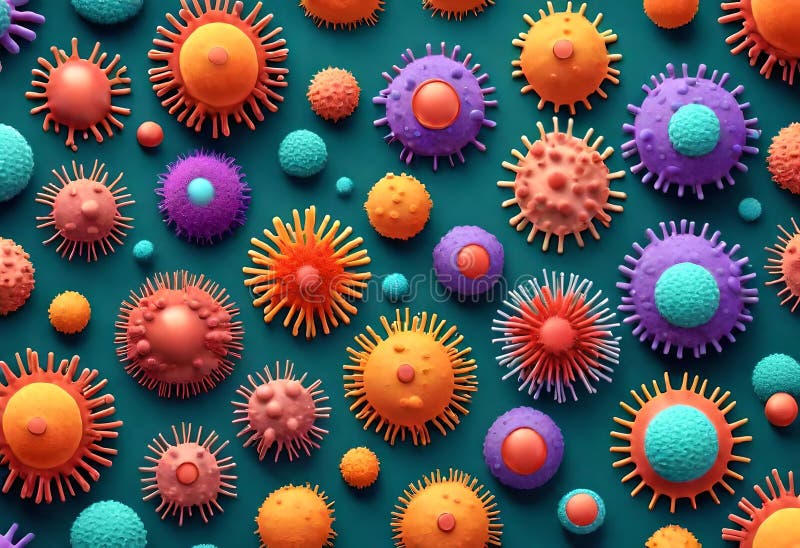 Corona Virus Microorganisms, Bacteria, Biological Abstract Background ...