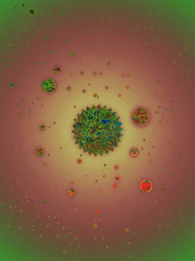 Corona Virus Pattern in Color Background Stock Illustration ...