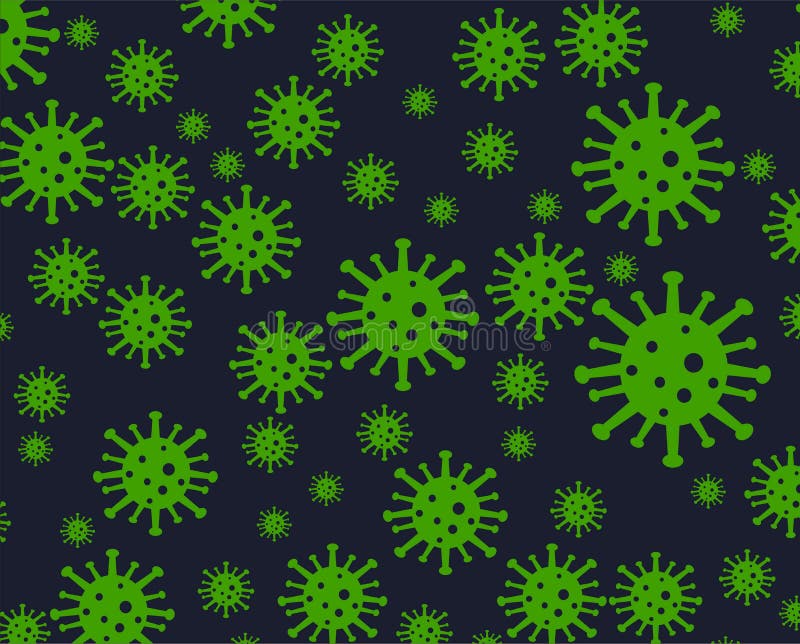 Corona Virus Shaped Pattern Illustration, for Background View Stock ...