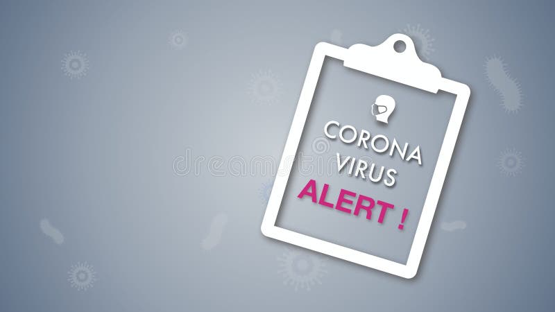 Corona Virus Disease Spread Alert Poster Stock Illustration ...