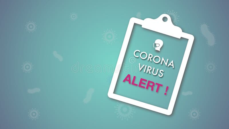 Corona Virus Disease Spread Alert Poster Stock Illustration ...