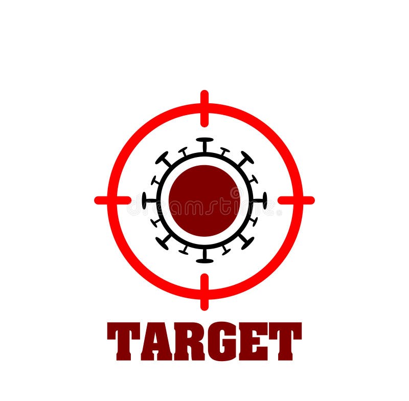 Corona Virus Target, Vector Illustration of Corona Virus in Wuhan ...