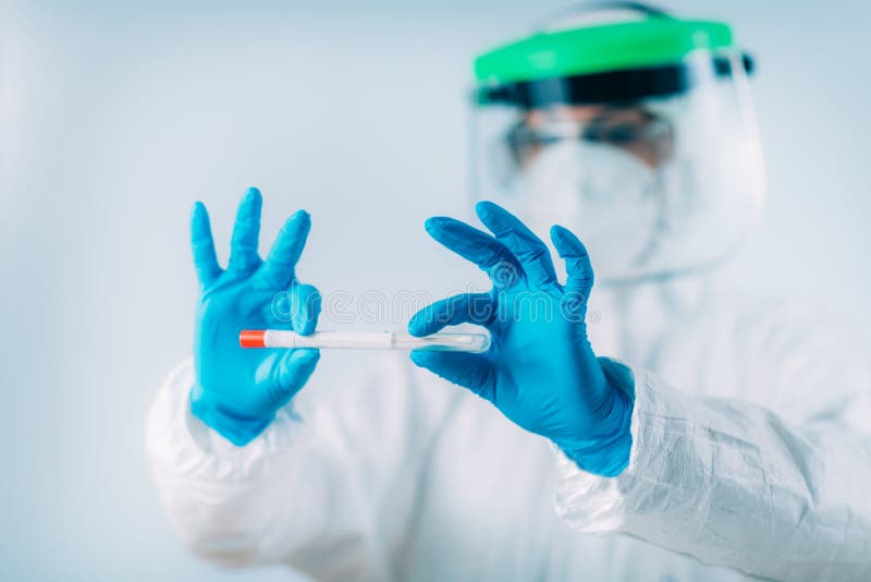 Corona Virus Test Kit - Swab Sample for PCR DNA Testing Stock Photo ...