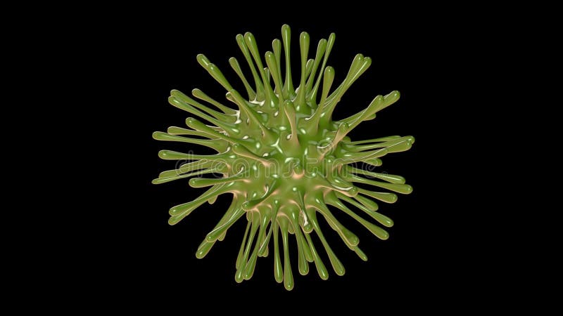 Corona Virus. Viruses Under Microscope.Human Immune System Virus Moving ...