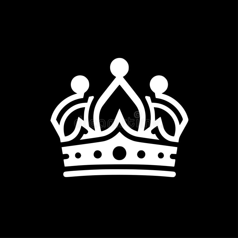 Coronation - Black and White Vector Illustration Stock Vector ...