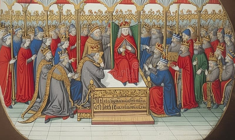 The Coronation Ceremony Was Attended by Nobles and Dignitaries Creating ...
