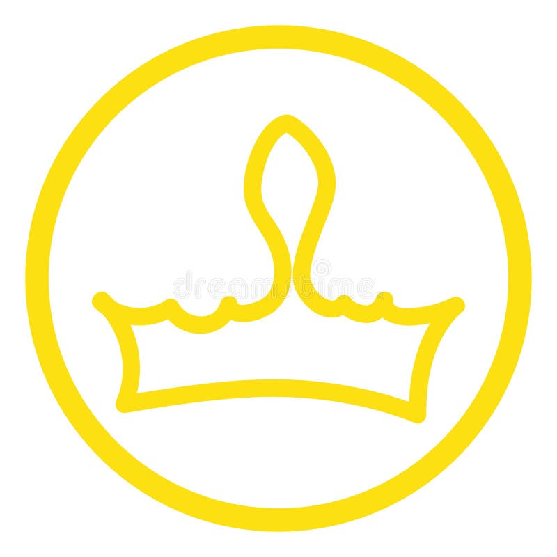 Coronation crown, icon stock vector. Illustration of vintage - 259785173