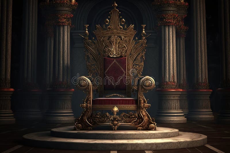 Coronation Throne Which is Typically Ornate and Decoration, Created ...