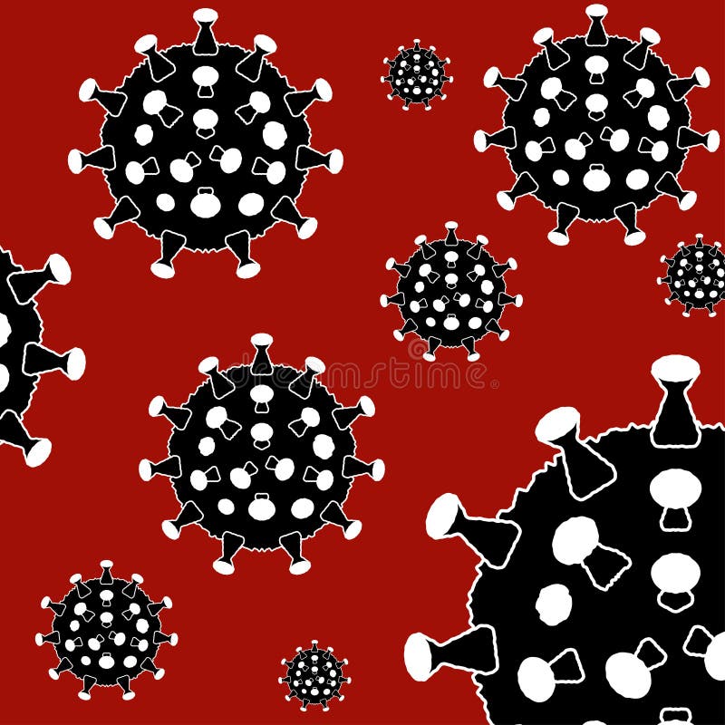 Coronavirus Bacteria Cell Texture Infection China Stock Vector ...