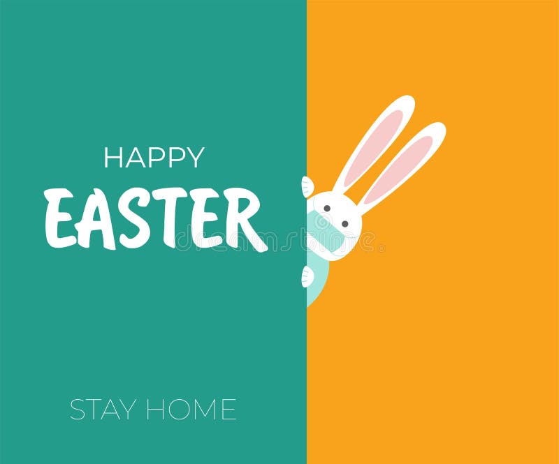 Easter Bunny Wears a Coronavirus Face Mask To Avoid Infection during ...