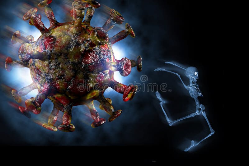 Skeleton Chasing Stock Illustrations – 37 Skeleton Chasing Stock ...