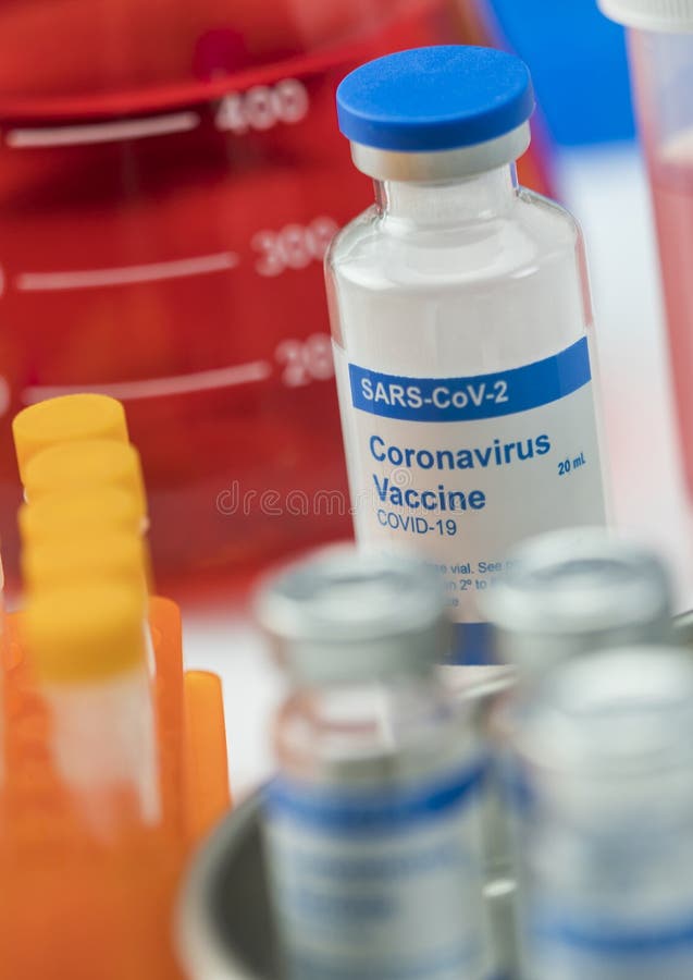 Coronavirus Covid-19 Experimental Vaccine in a Laboratory Stock Photo ...