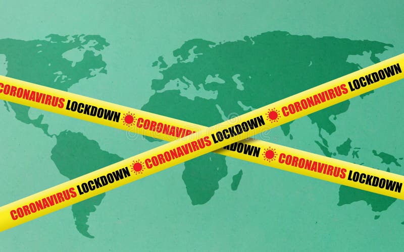 Coronavirus, Covid-19, Global Lockdown Stock Illustration ...