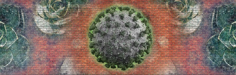 Coronavirus Covid-19 Graffiti Artistic Illustration Stock Illustration ...