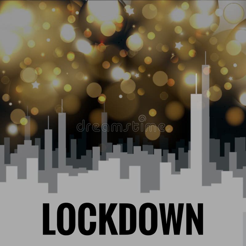 Coronavirus Covid-19 Lock Down Header Stock Illustration - Illustration ...