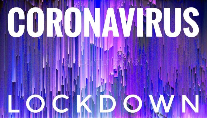 Coronavirus Covid-19 Lock Down Header Background Stock Illustration ...
