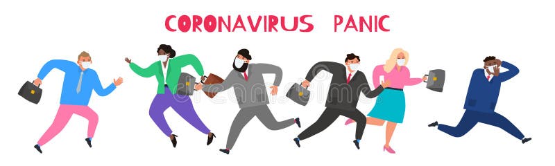 Panic business report stock illustration. Illustration of casual - 41868148