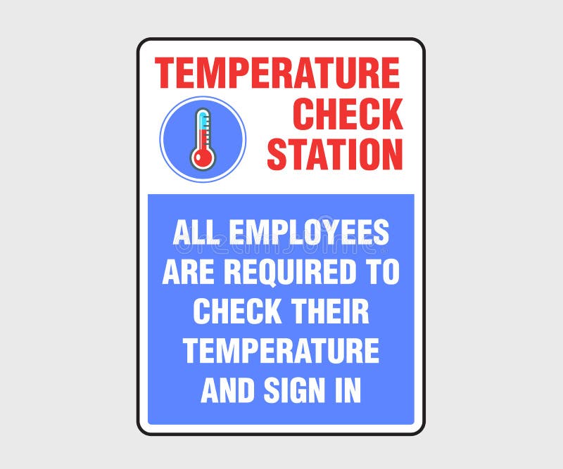 Temperature Check Station Stock Illustrations – 75 Temperature Check ...