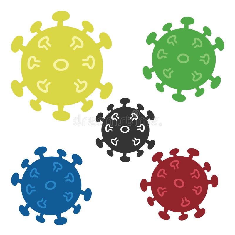 Coronavirus Covid-19 Virus Vector Drawing Illustration Stock Vector ...