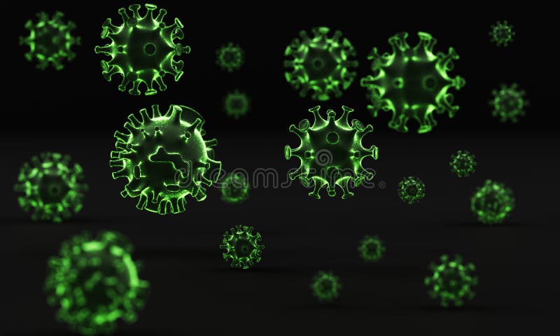 Coronavirus COVID-19 the Virus Model is Realistic Stock Illustration ...