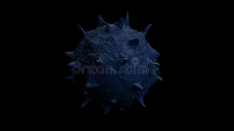 CoronaVirus 3d Bacteria Animation Loop with Alpha Stock Footage - Video ...
