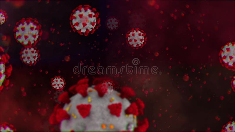Coronavirus - 3D Render Media TV Animation Graphic Background (4K ...