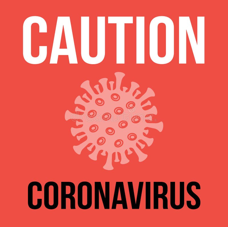 Coronavirus Fight Message, Caution Virus Stock Illustration ... Coronavirus Fight Message, Caution Virus Stock Illustration ...