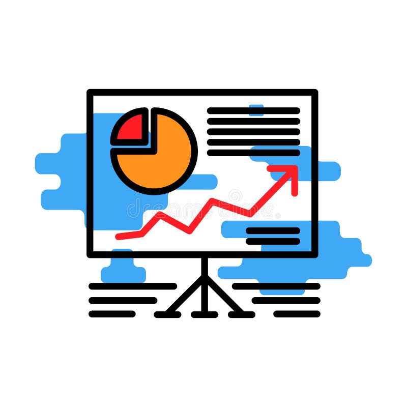Coronavirus Growth Chart Icon Stock Illustration - Illustration of ...