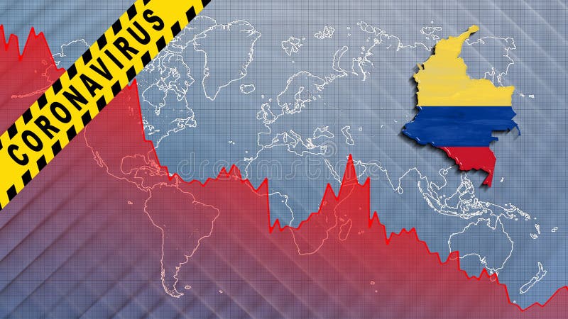 CoronaVirus Impact on Colombia Economy Stock Illustration ...