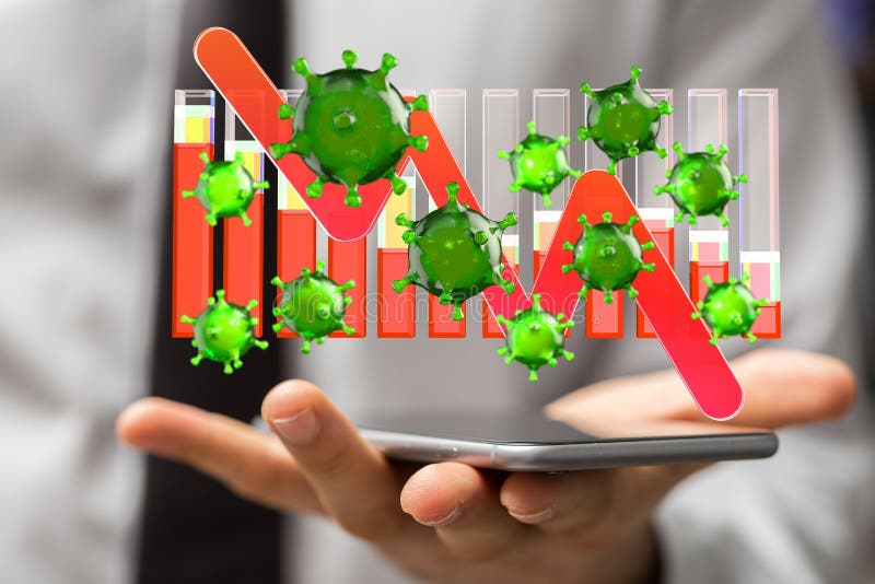 A the Coronavirus Impacts the Global Economy Stock Image - Image of ...