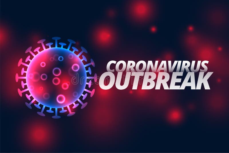 Coronavirus Infection Outbreak Pandemic Disease Background Design Stock ...